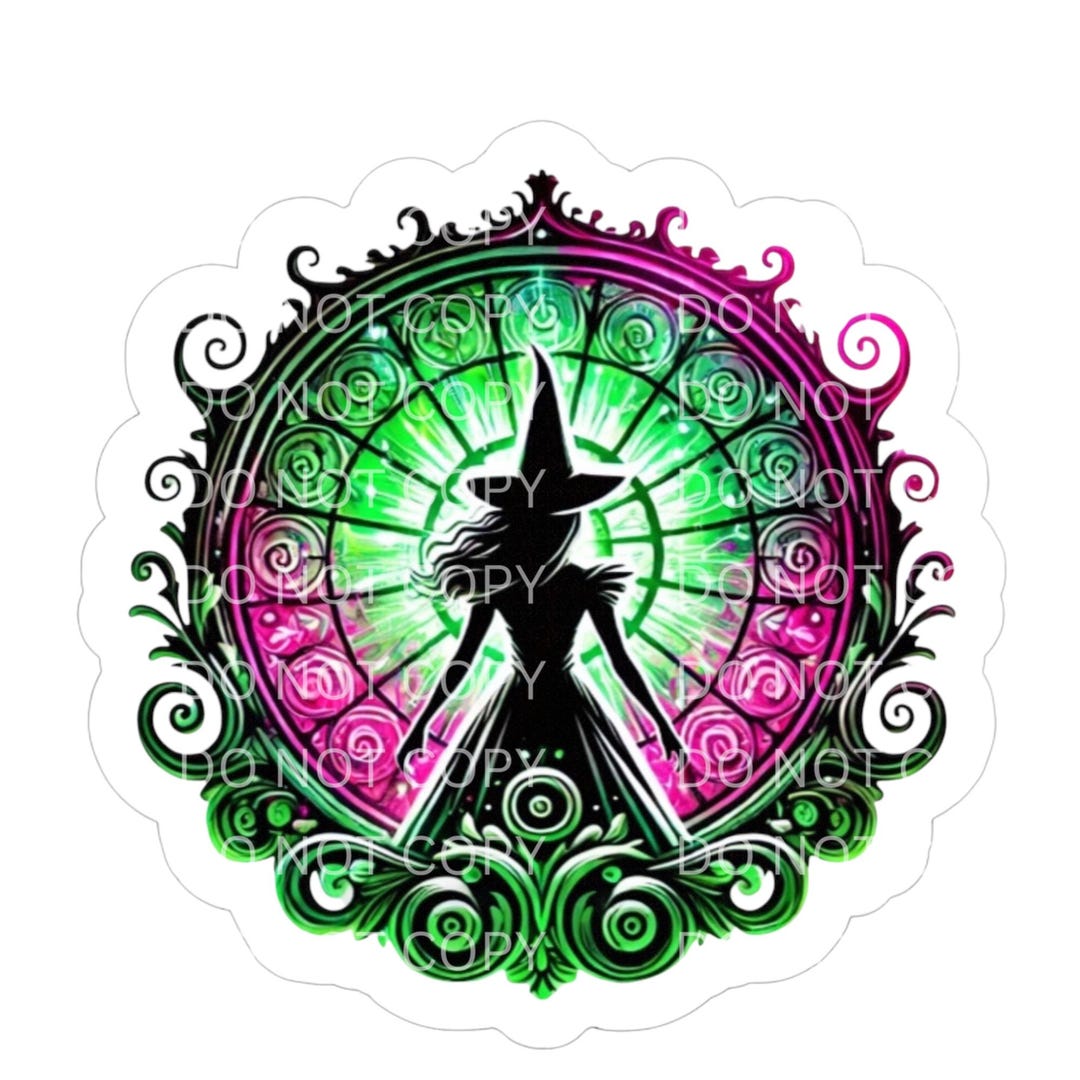 Wicked Sticker, Movie Wicked Sticker, Elphaba and Galinda, Laptop ...