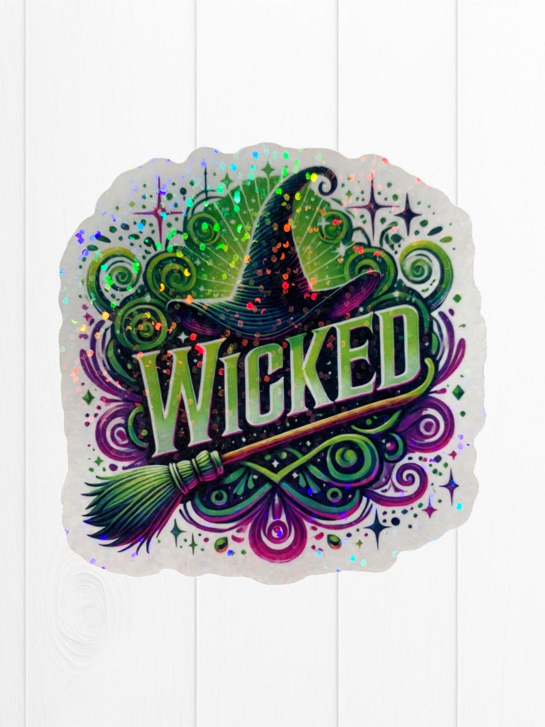 Wicked Sticker, Movie Wicked Sticker, Elphaba and Glinda, Emerald City ...