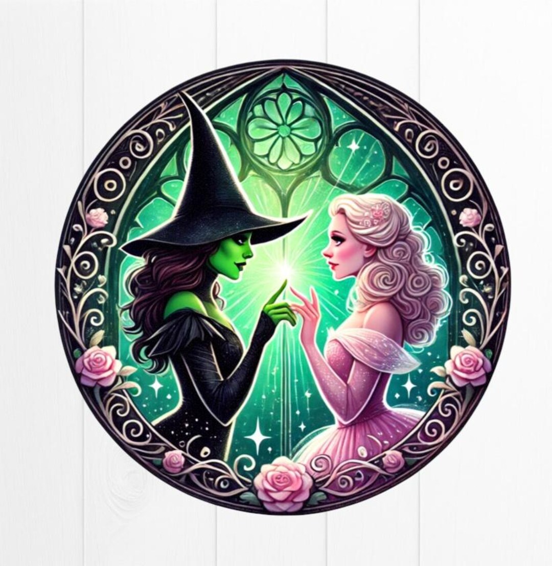 Wicked Sticker, Movie Wicked Sticker, Elphaba and Galinda, Laptop ...