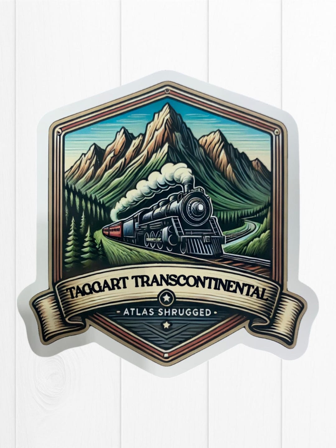 Taggart Transcontinental Sticker, Atlas Shrugged Railway, Atlas ...