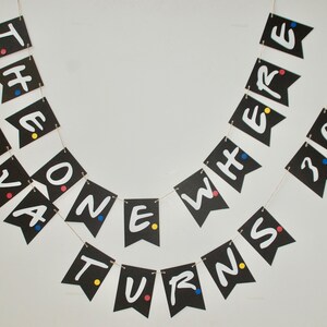 Friends Birthday Banner, Friends Theme Banner, Friends TV Show ...