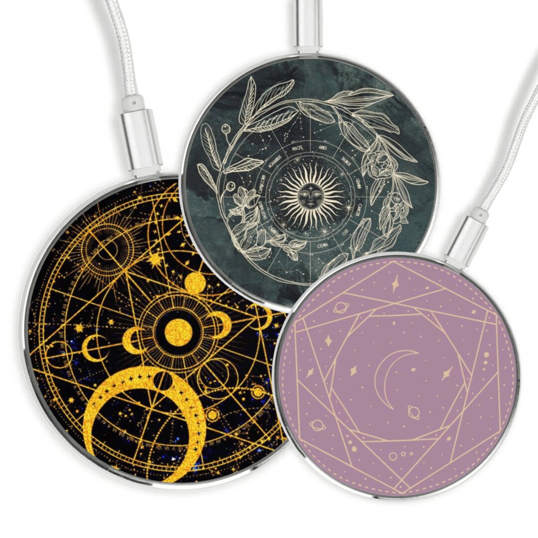 Sun Moon Stars Wireless Charger: 15W Fast Qi Charging Pad - Etsy