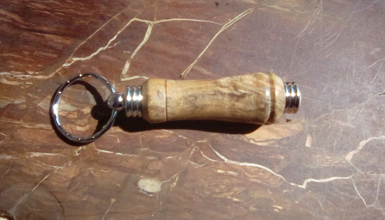 Secret Compartment, Secret Key Ring, Secret Stash, Maple Burl Wood, Dad ...