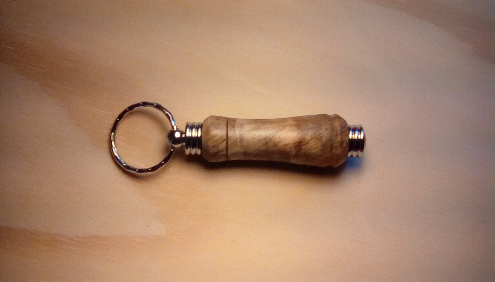 Secret Compartment, Secret Key Ring, Secret Stash, Maple Burl Wood, Dad ...