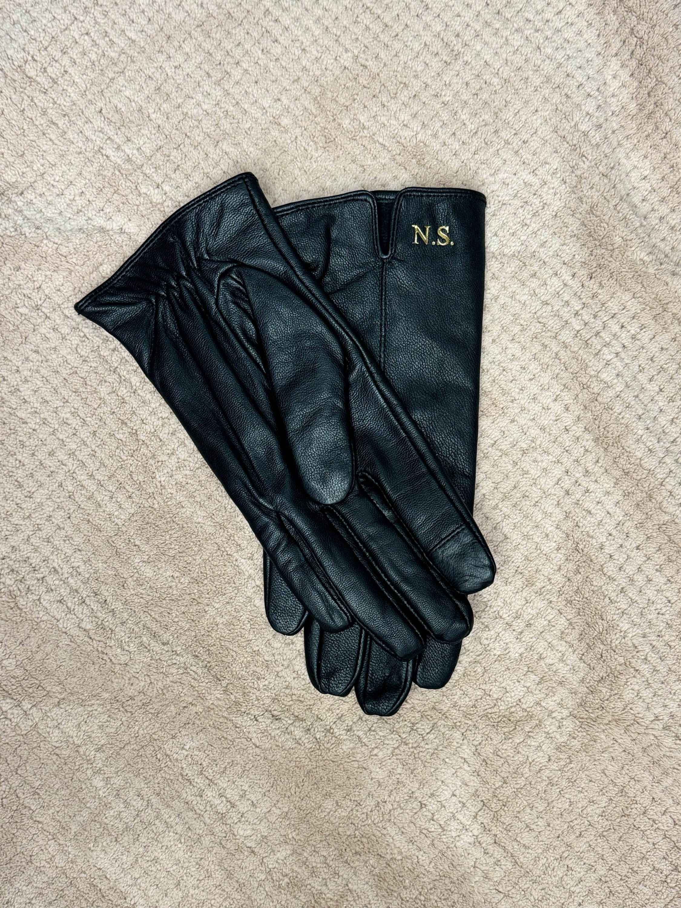 Personalized Leather Gloves: Monogrammed Ladies Gloves - Etsy