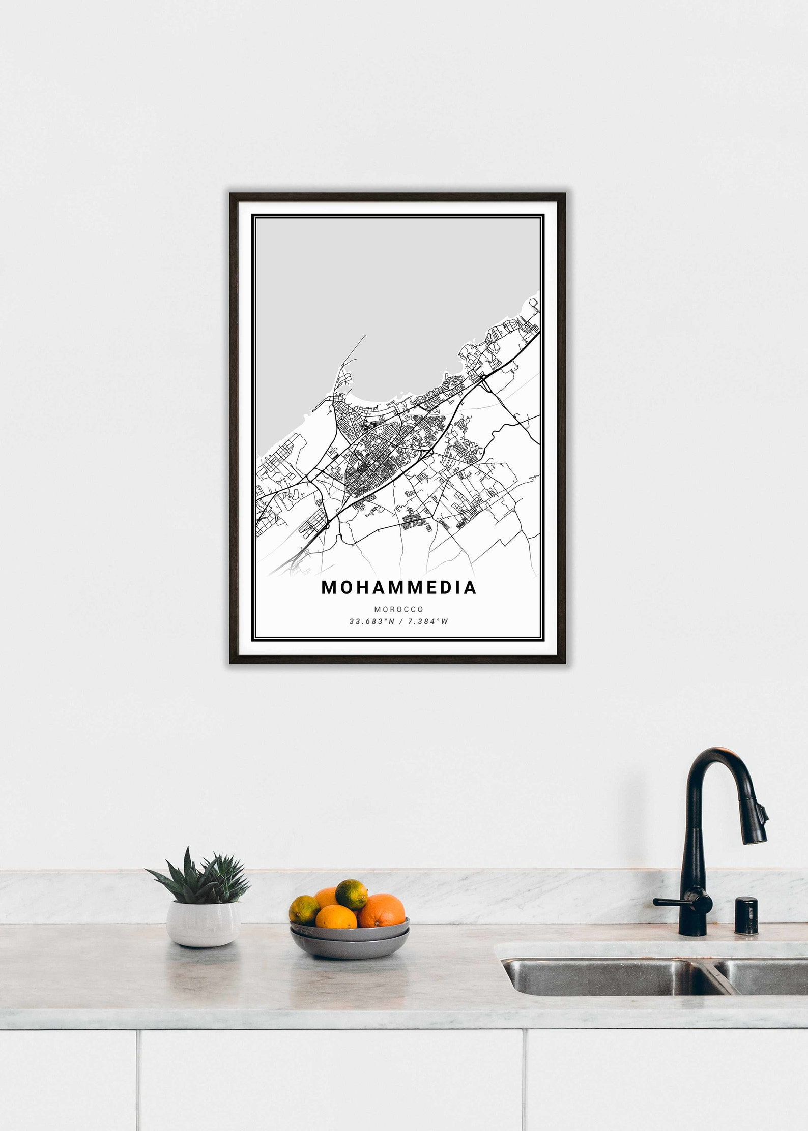 Mohammedia, Mohammedia Map, Mohammedia Poster, Map Poster, City Poster, City Print, Map Print ...