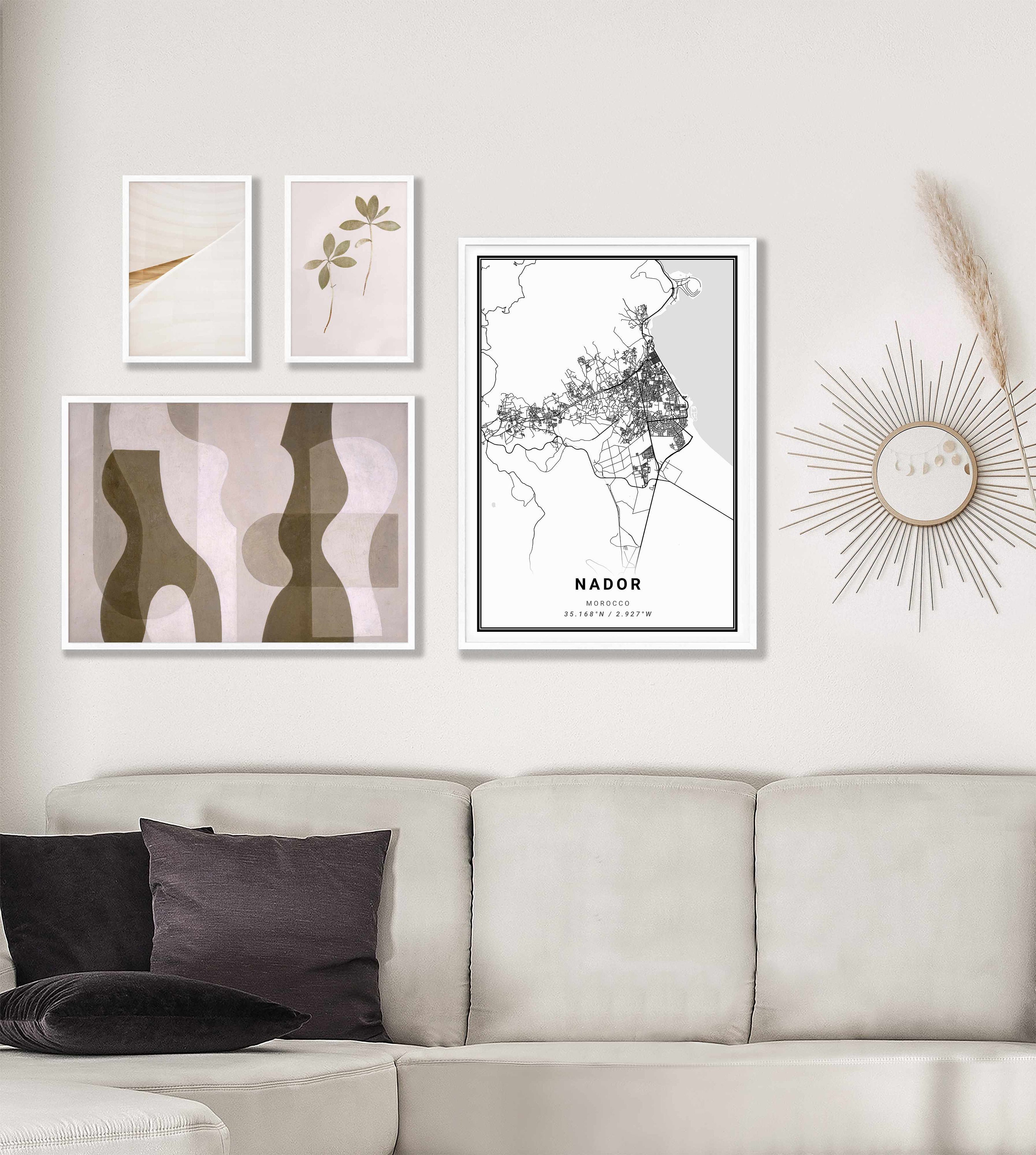 Nador, Nador Map, Nador Poster, Map Poster, City Poster, City Print ...