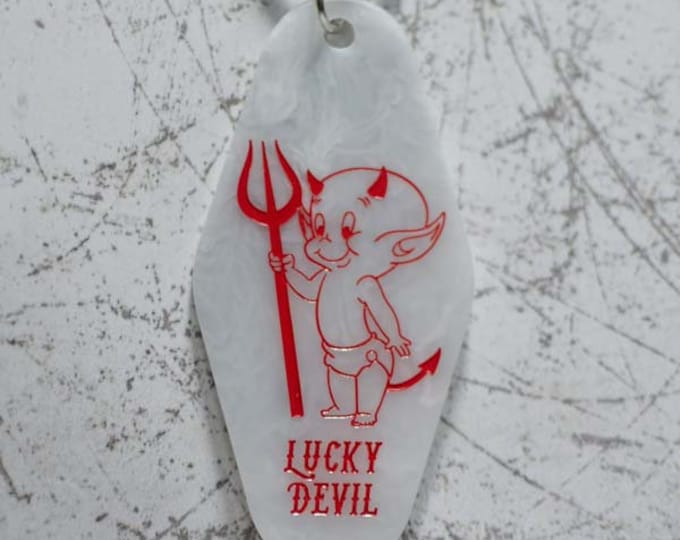 Hot Stuff Devil Motel Keychain - Etsy