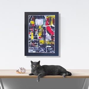 Original Modern Abstract Art-a Bold Strong Acrylic Painting - Etsy