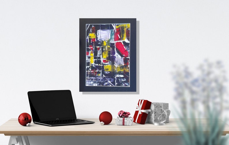 Original Modern Abstract Art-a Bold Strong Acrylic Painting - Etsy