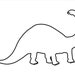 Brontosaurus Dinosaur SVG Image Silhouette & Outline Clipart | Graphics ...