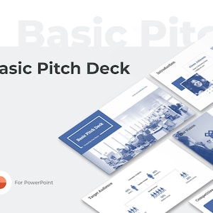 Basic Pitch Deck Powerpoint Template - Etsy