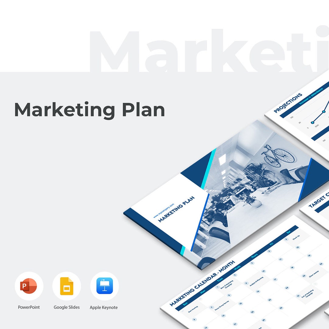 Marketing Plan Presentation With Powerpoint, Keynote, Google Slides ...