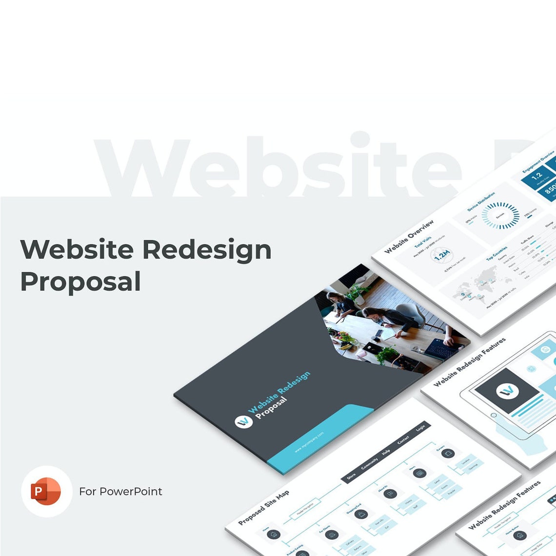 Website Redesign Proposal Powerpoint Presentation Template - Etsy