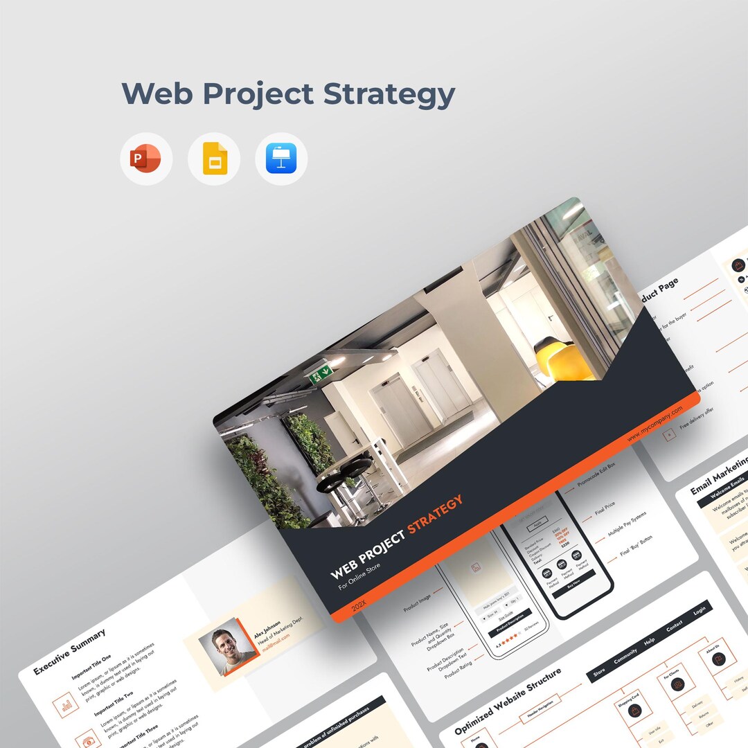 Web Project Strategy & Technical Planning Template | PPT Powerpoint ...