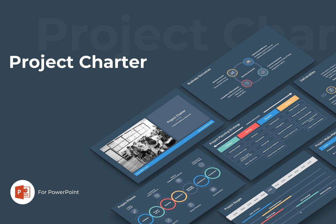 Project Charter Powerpoint Presentation Template - Etsy