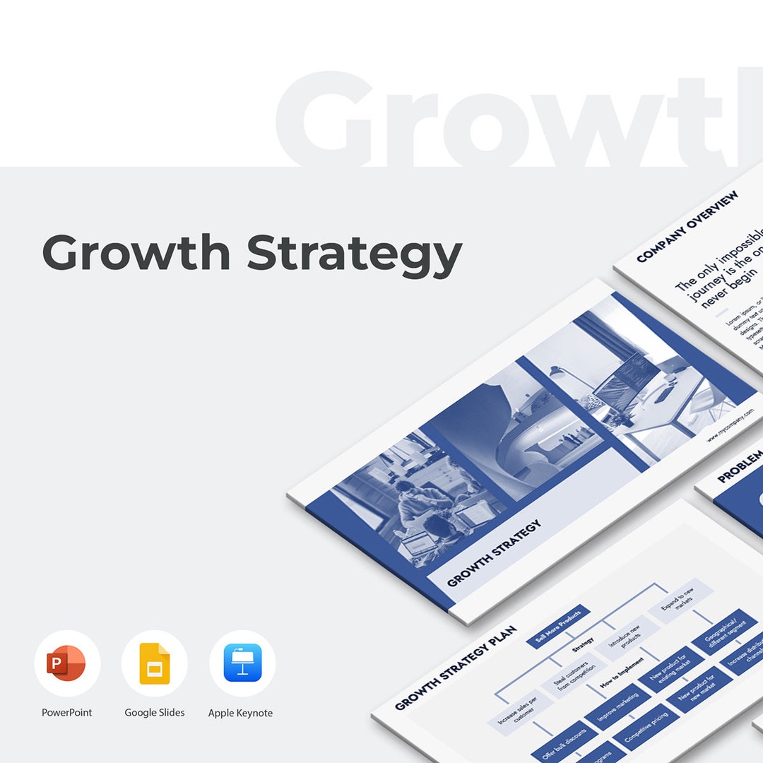 Growth Strategy Presentation Template: Business & Marketing (PPTX ...