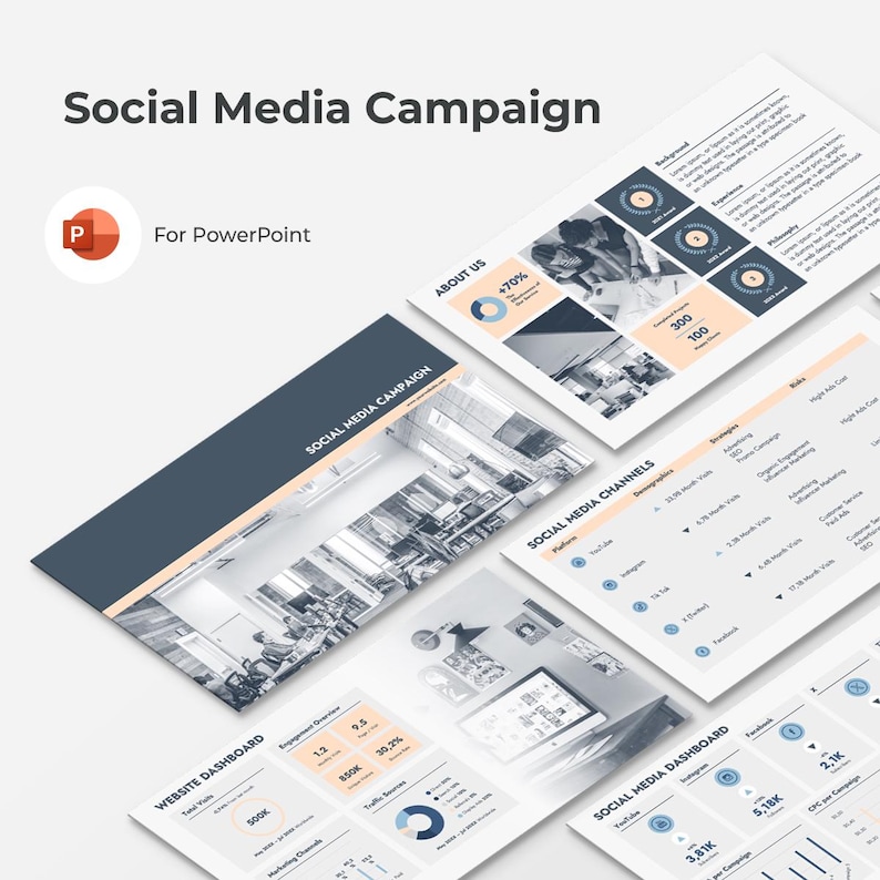 Social Media Campaign | Digital Marketing Proposal | PR Strategy | PPTX ...