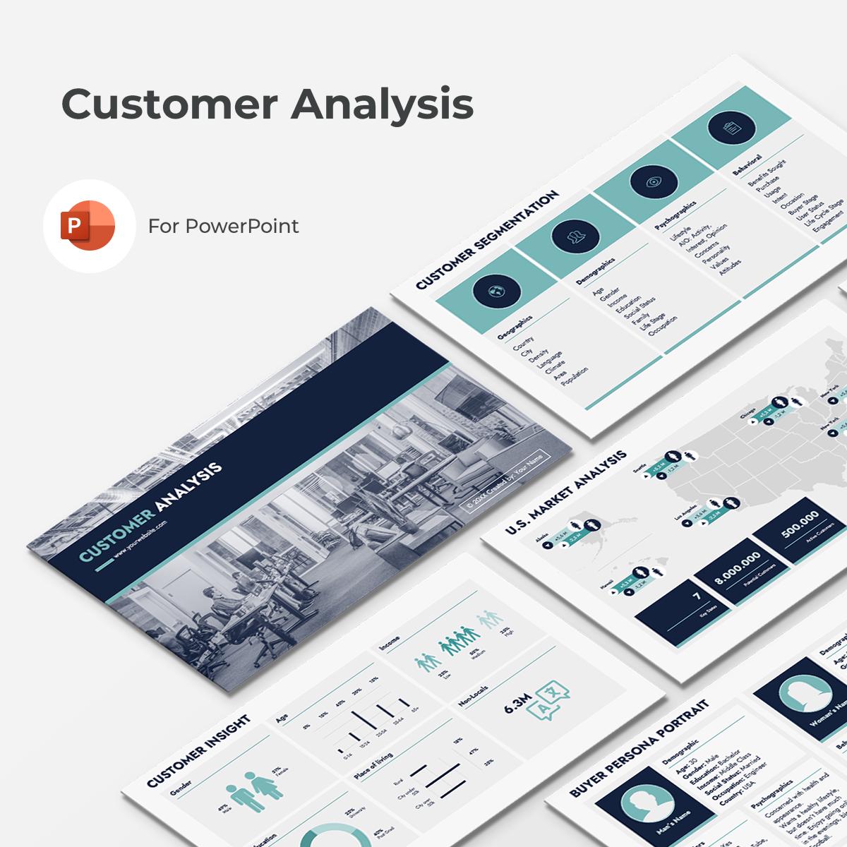 Customer Analysis Report PPT Powerpoint Presentation Template - Etsy