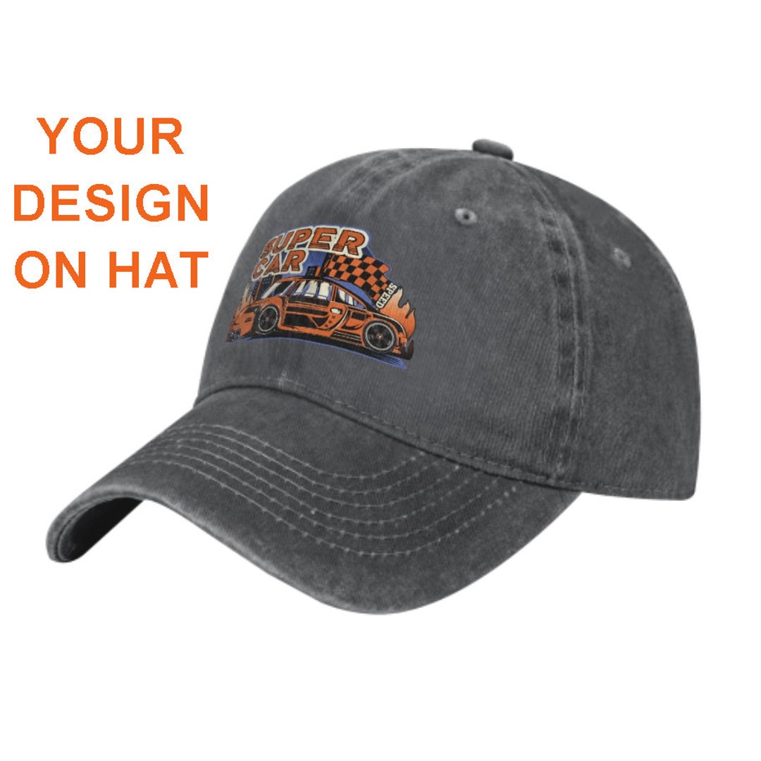 Personalized Hat, Custom Design Baseball Cap, Custom Image Hat, Custom ...