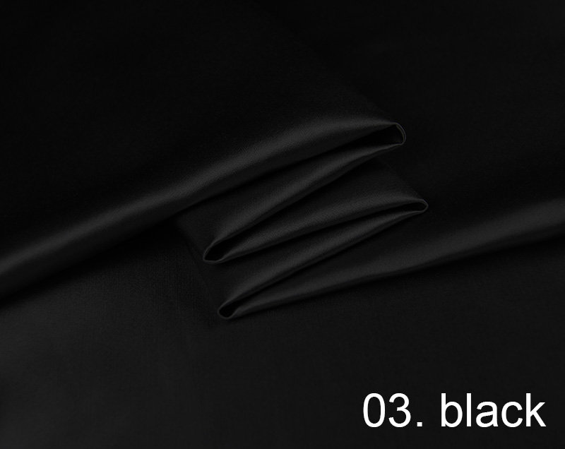 Fabric for Wedding: Shinny Solid Blacl Silk Blends Wool Satin - Etsy