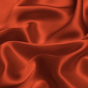 Silk Satin Fabric Pure Solid Fabric NO.42 Dark Coffee Color for Wedding ...