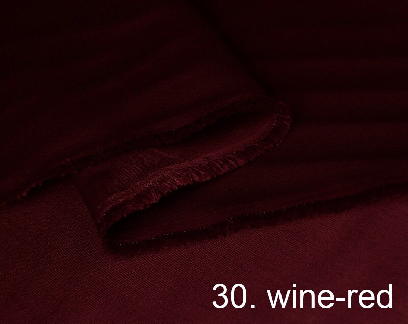 35mm Silk Wool Twill Fabric Pure Solid Fabric 55 Width - Etsy