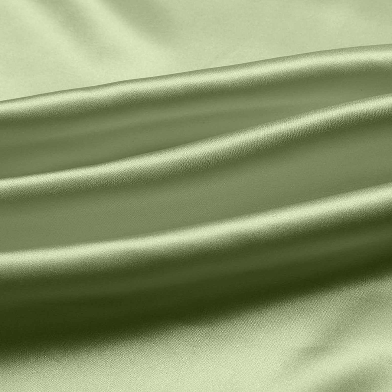 Silk Satin Fabric Pure Solid Fabric NO.19 Pea Green Color for - Etsy