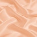 Peach Color Natural Silk Satin Fabric Pure Solid Fabric for Wedding ...