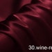 Silk Satin Fabric Pure Solid Fabric NO.30 Wine-red Color for - Etsy