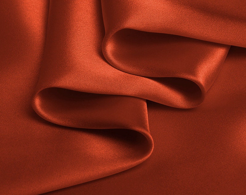 Silk Satin Fabric Pure Solid Fabric NO.42 Dark Coffee Color - Etsy