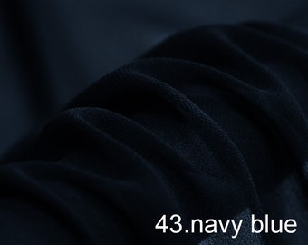 Ocean Depths Color Silk Georgette Pure Solid Fabric 45 - Etsy