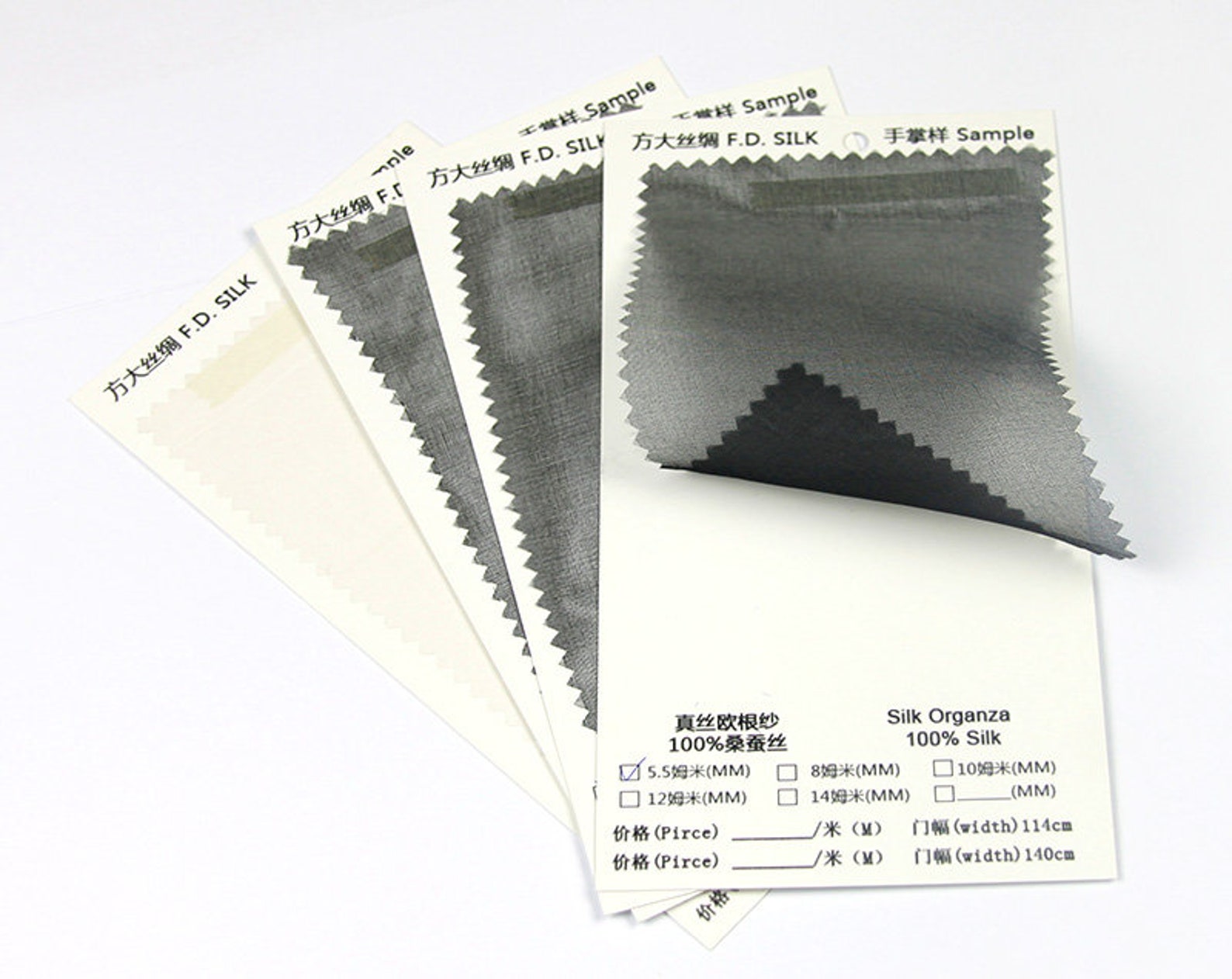 Silk Fabric Swatches Samples Silk Satin, Silk Crepe De Chine, Silk ...