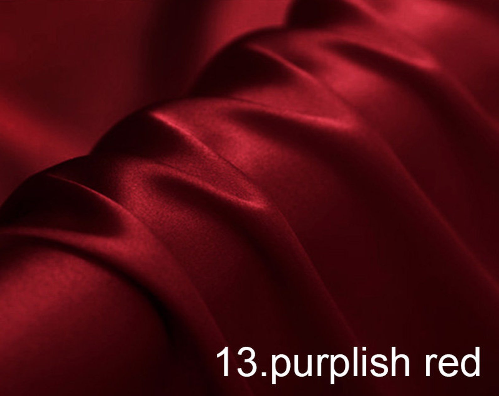 Silk Satin Purplish Red Color by Yard Silk Square Bridal Fabric Fat ...
