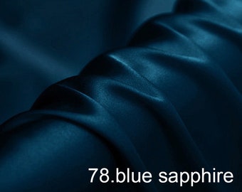 Sky Blue Color Silk Satin Fabric for Wedding Evening Dress | Etsy