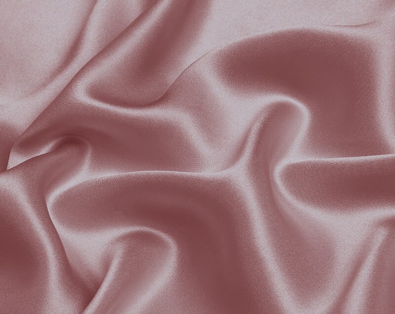 Silk Satin Fabric Pure Solid Fabric NO.83 Blossom Color for - Etsy