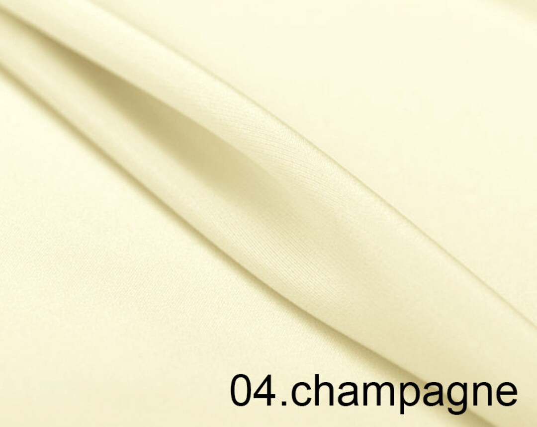 Champagne Color Silk Crepe De Chine Satin 45" Widthby the Yard for ...