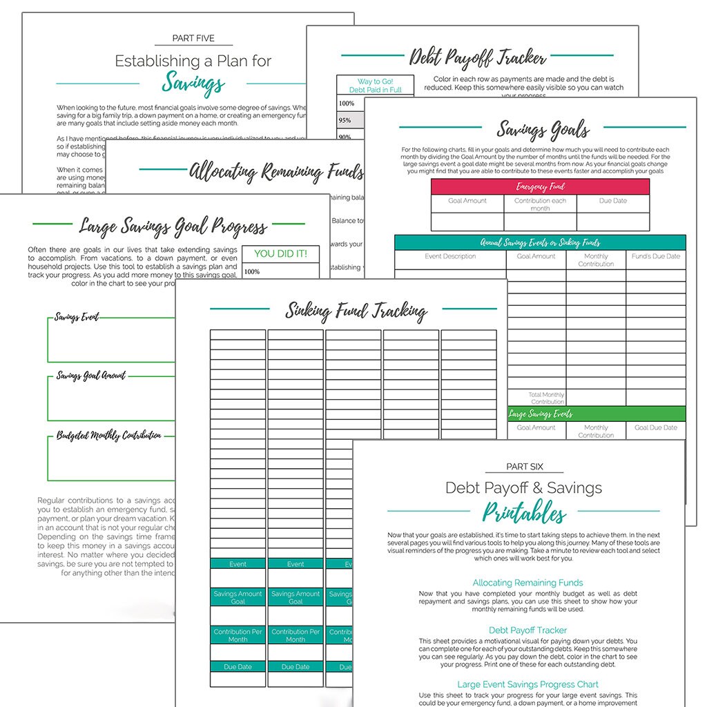 Haushaltsbuch. 12 Monate Haushaltsplaner Finanzplaner. Druckbare ...