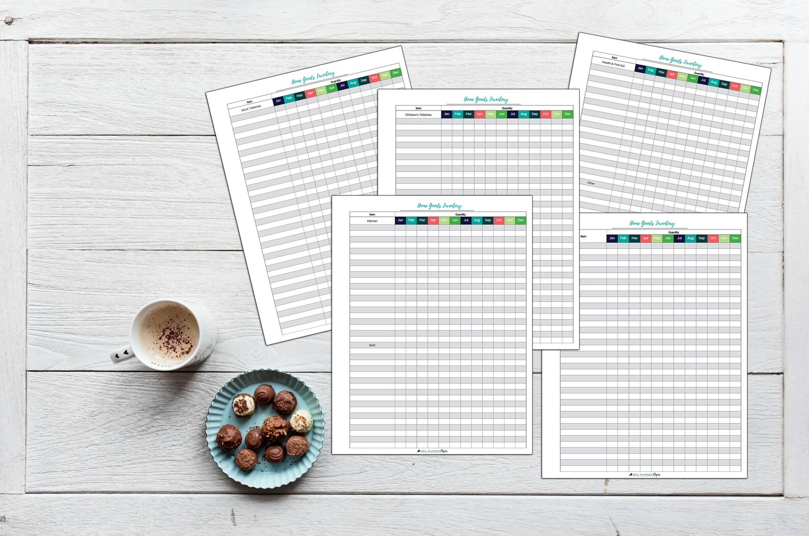 Home Goods Inventory Sheets. Downloadable Printables for Home Binder ...