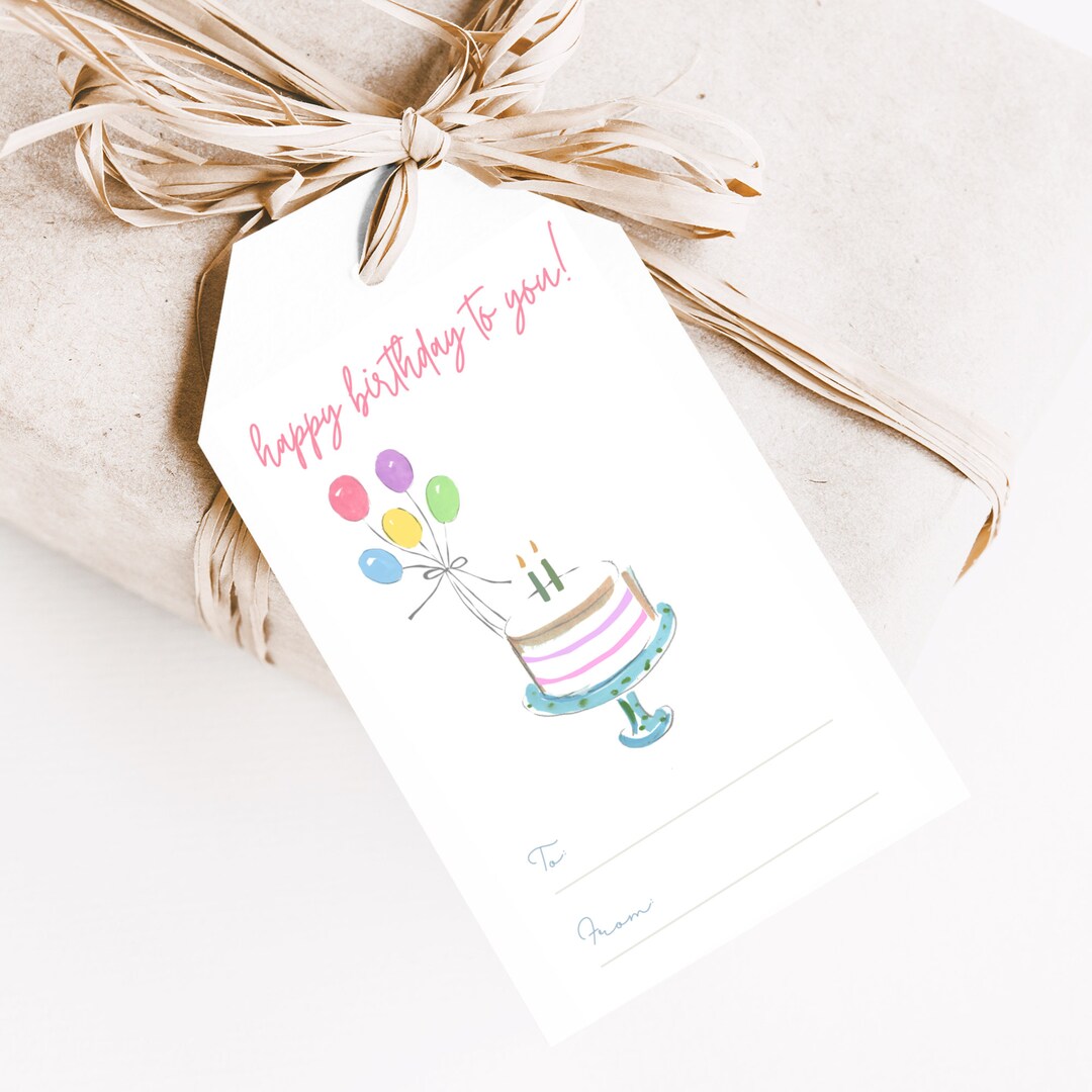 Birthday Gift Tags Happy Birthday Birthday Calling Cards - Etsy