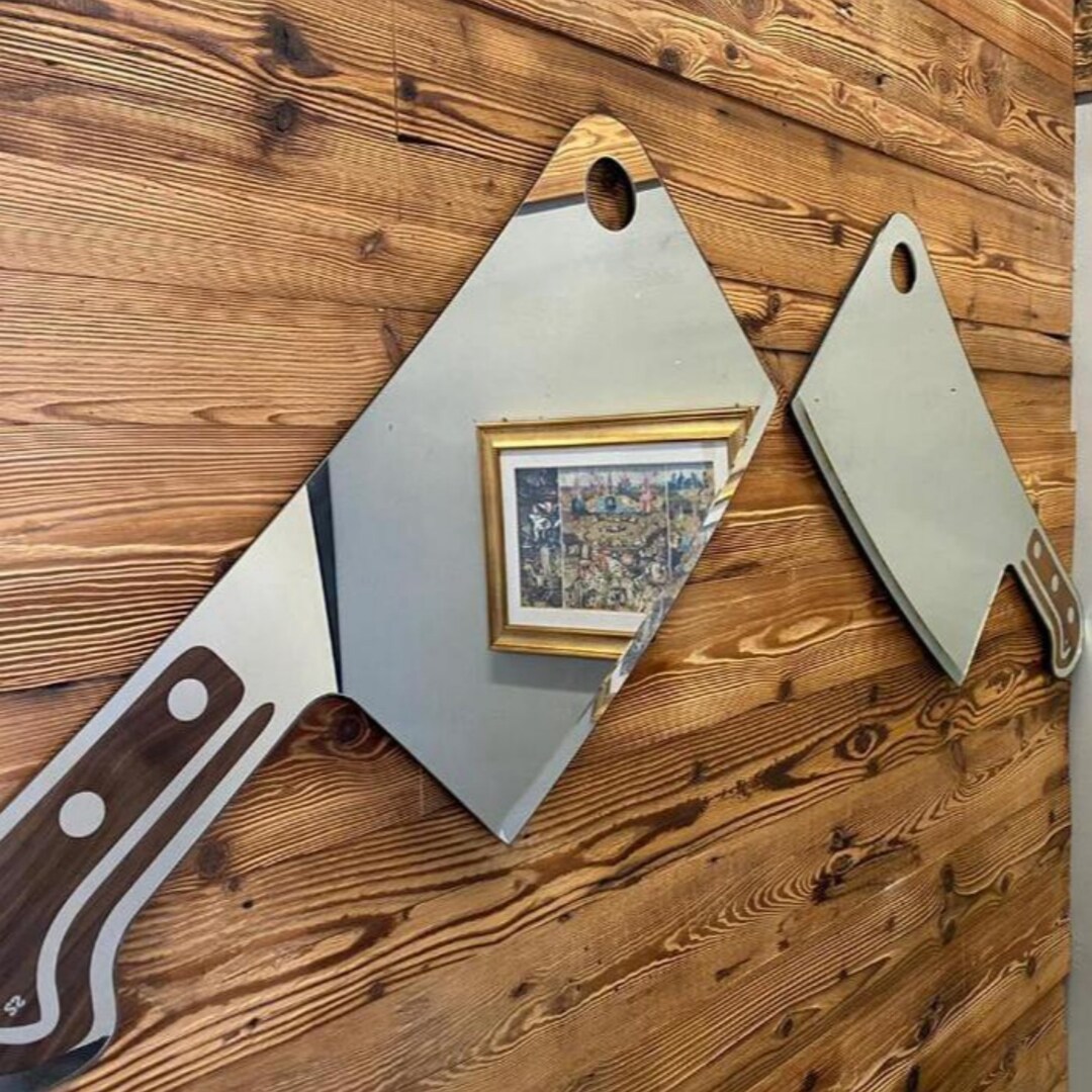 Butcher's Cleaver Shaped Mirror Special Wall Knife - Etsy