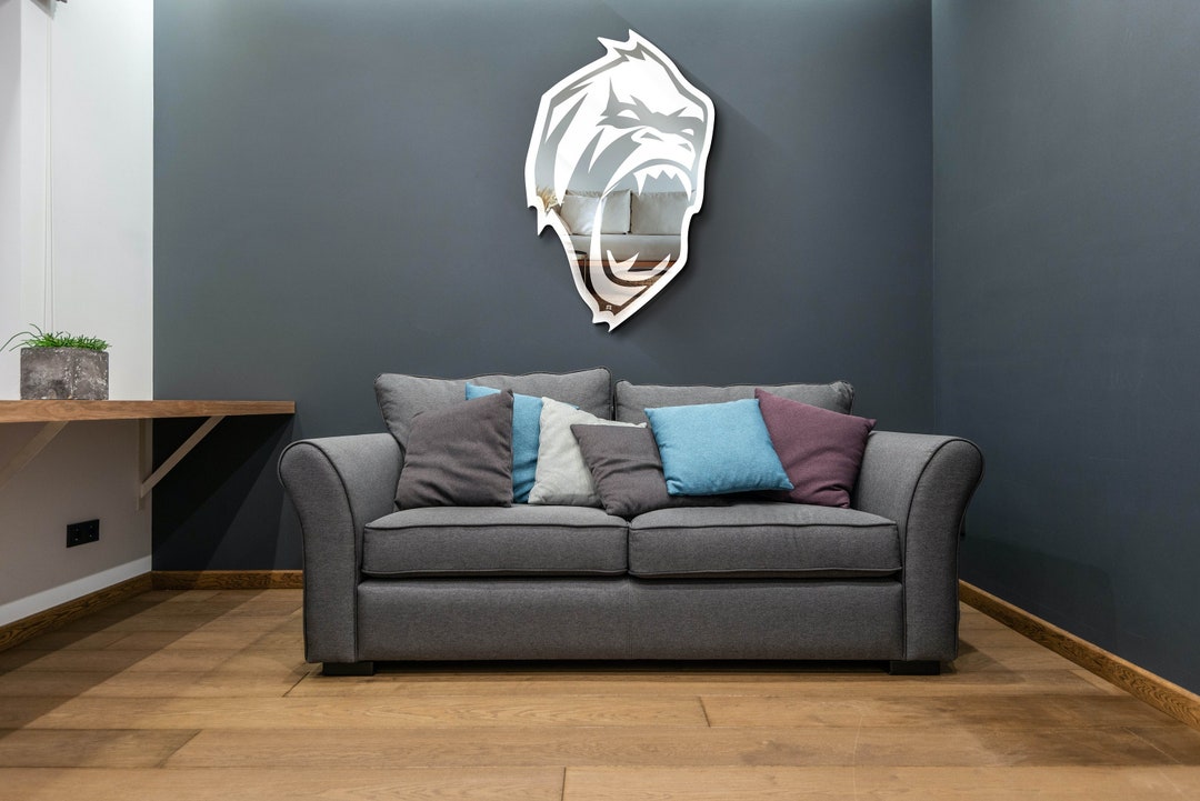 Gorilla, Gorilla Wall Mirror, Animal Shaped Mirror, Wall Decoration ...