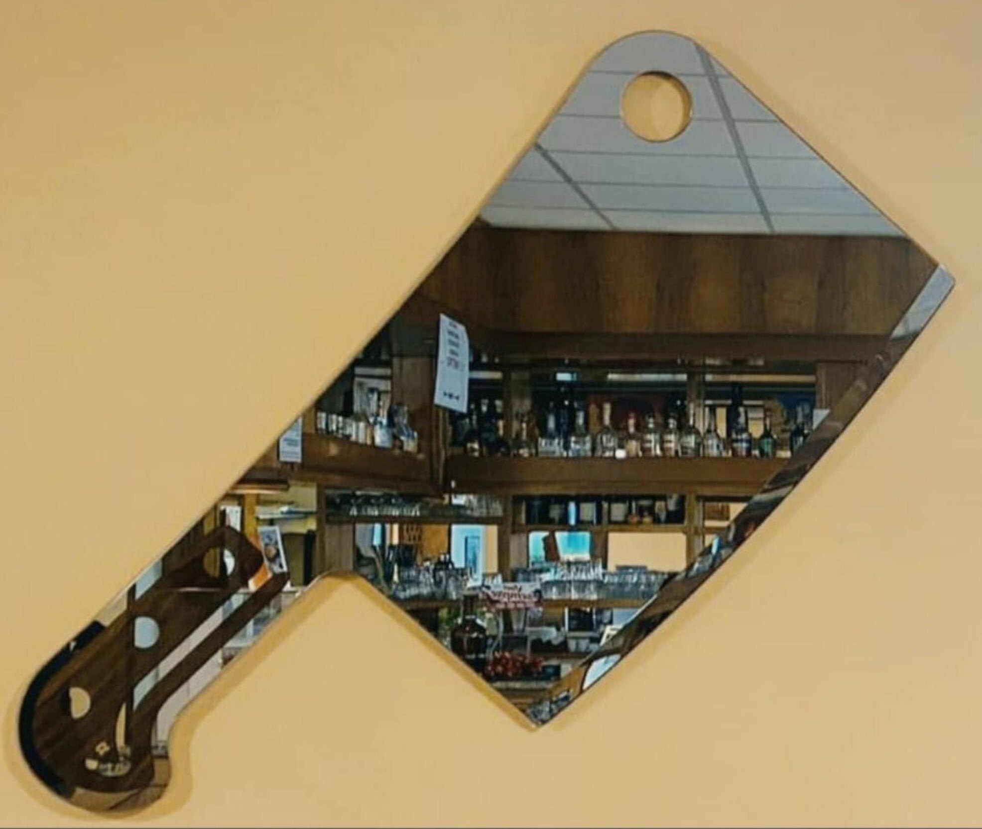 Butcher's Cleaver Shaped Mirror Special Wall Knife Mirror Furniture for ...