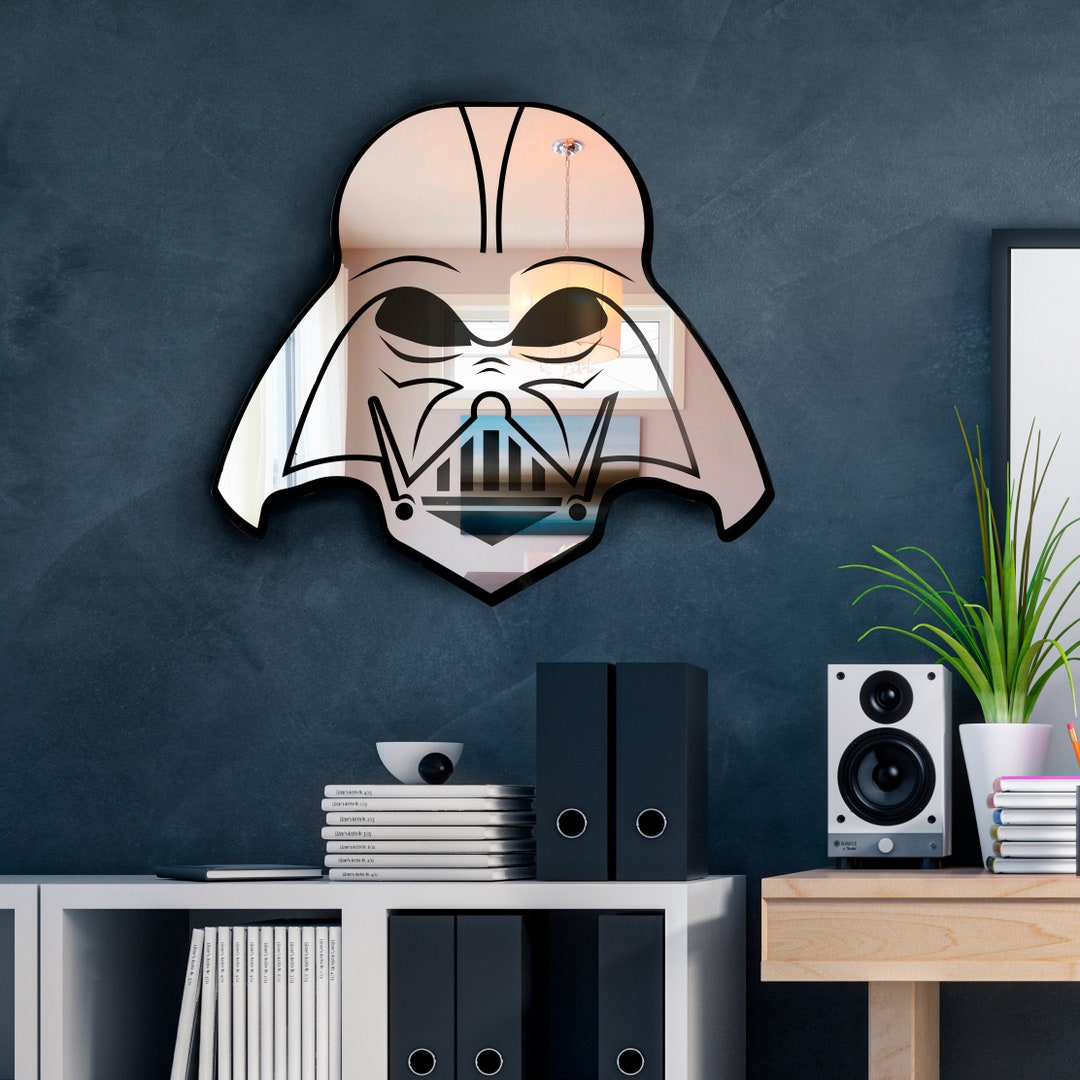 Darth Vader Mirror – Dart Fener Tribute | Handmade Star Wars Wall Decor ...