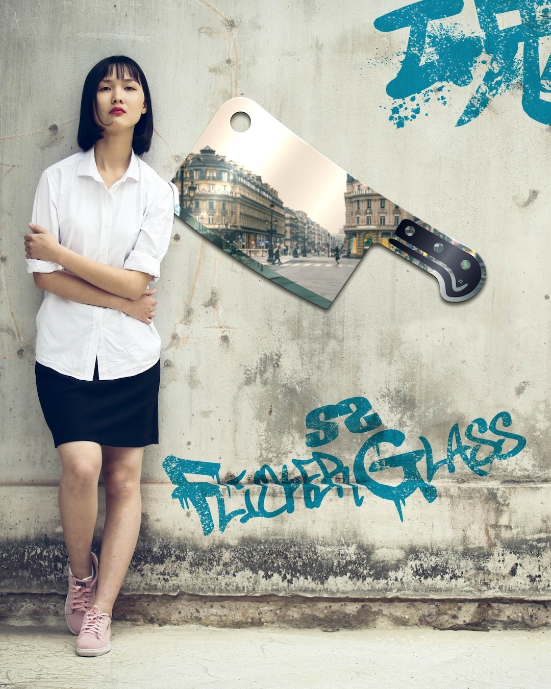 Butcher's Cleaver Shaped Mirror - Special Wall Knife Mirror - Furniture ...