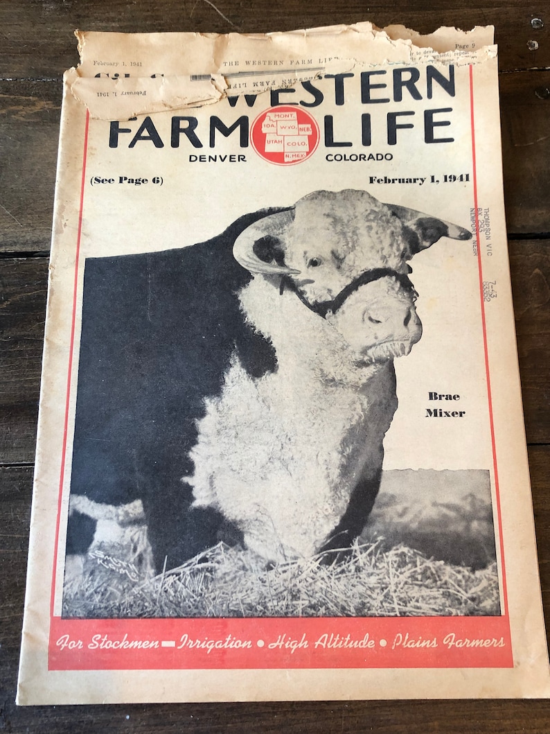 Vintage the Western Farm Life Magazines From the 1940's - Etsy