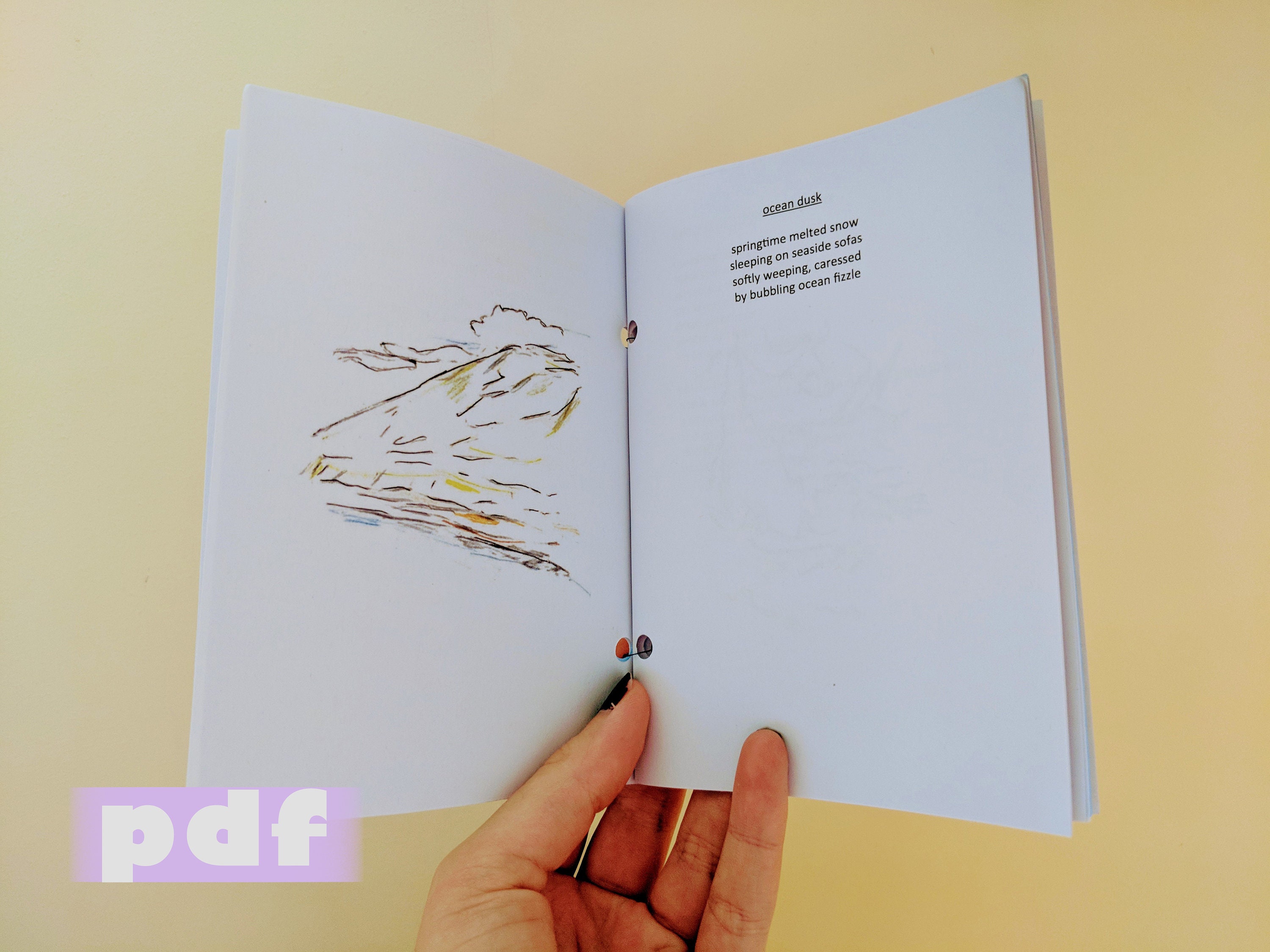 PDF Petit Poems Zine | Hannah Pickard // Poetry Illustration Zine - Etsy