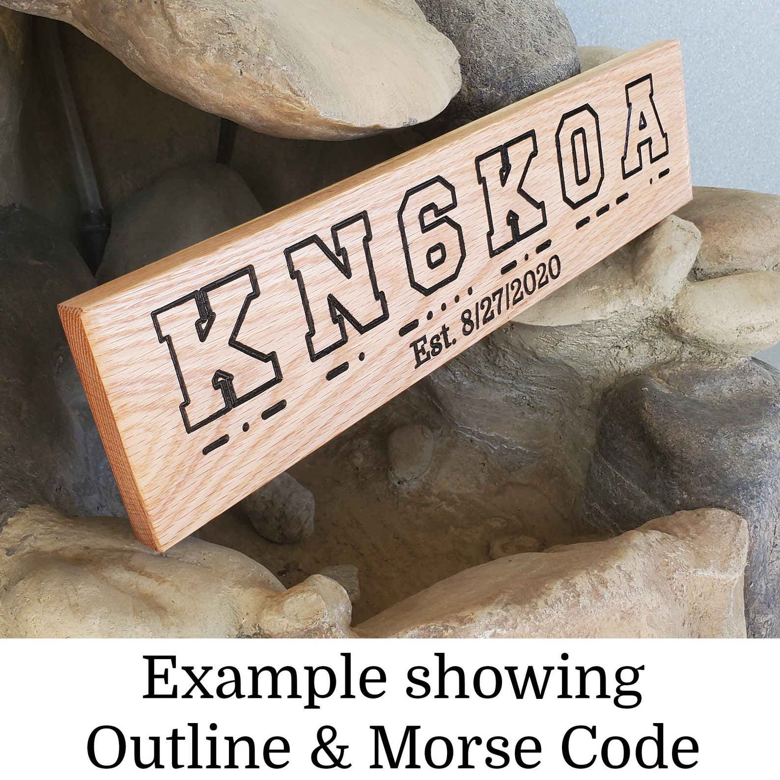 Amateur Radio Call Sign Plaque Desk Wall Ham Shack Decor - Etsy