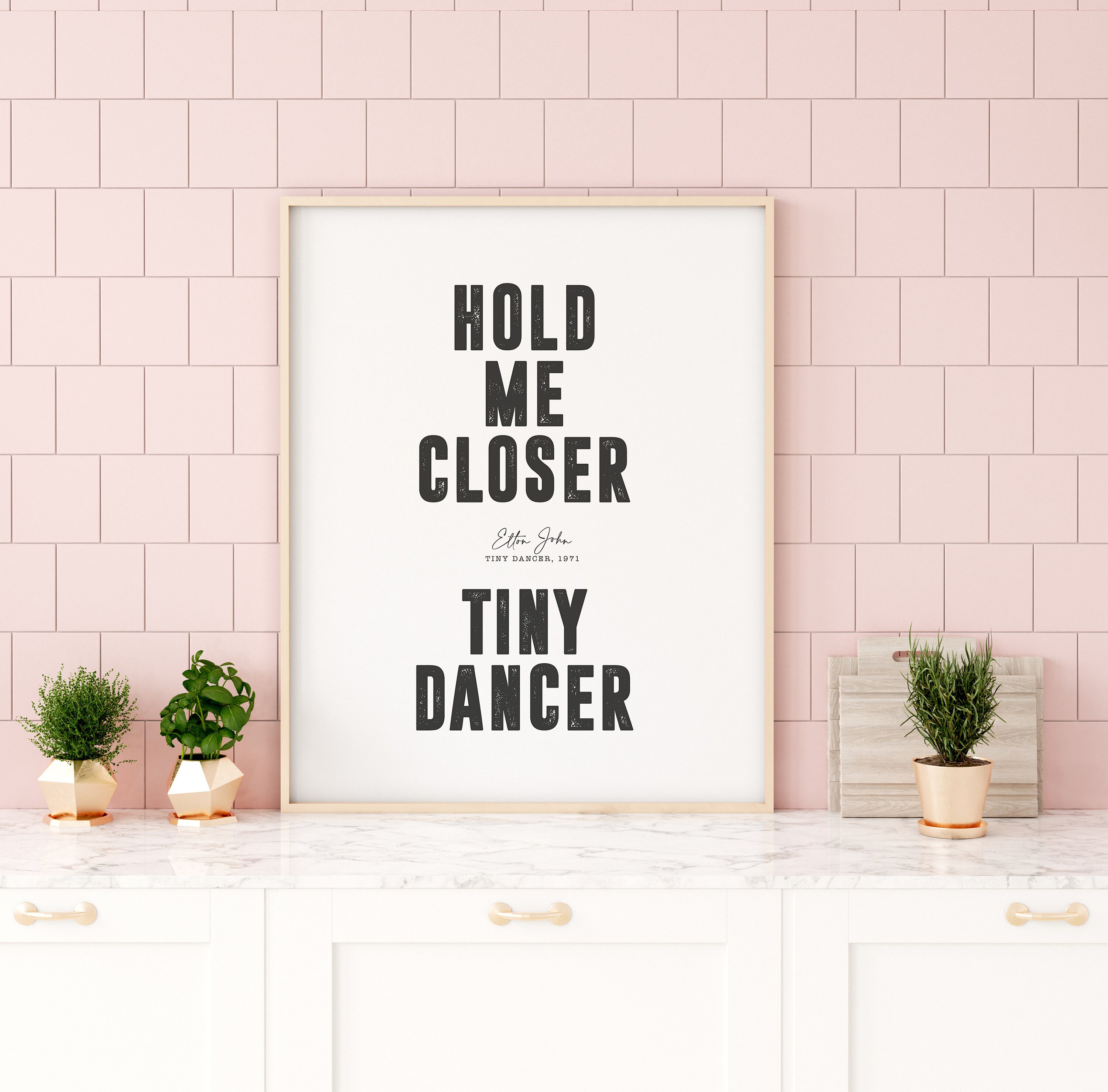 Tiny Dancer | Elton John Poster | Song Lyrics Print | Song Lyrics Wall ...