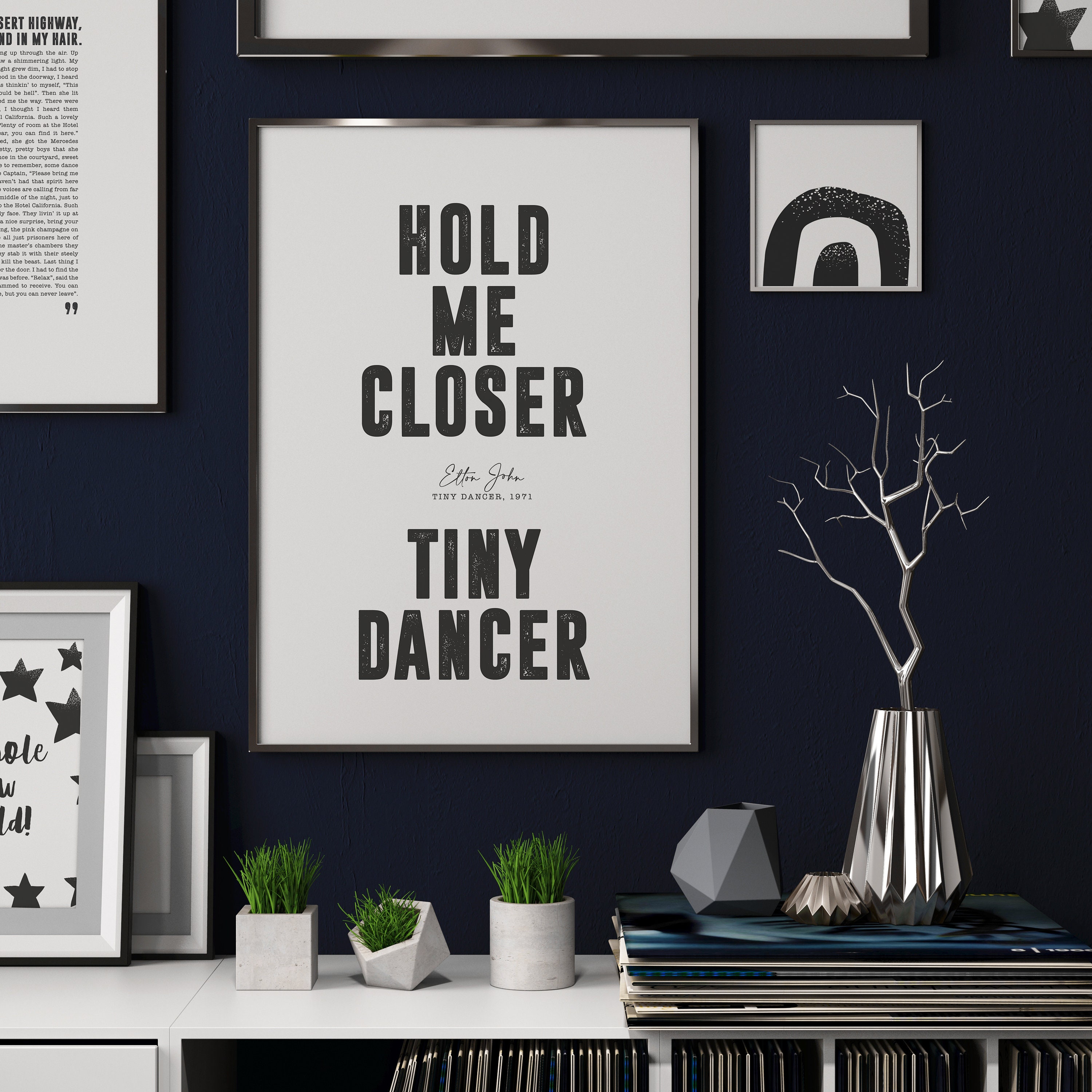 Tiny Dancer | Elton John Poster | Song Lyrics Print | Song Lyrics Wall ...